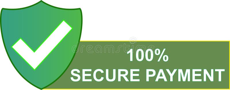 100 Secure Payment Shield, Secure Payment Badge Label , Payment ...