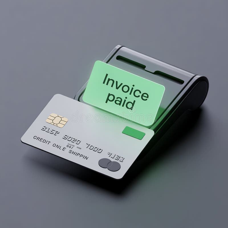 Secure Payment Transaction with Credit Card and Card Reader Showing ...