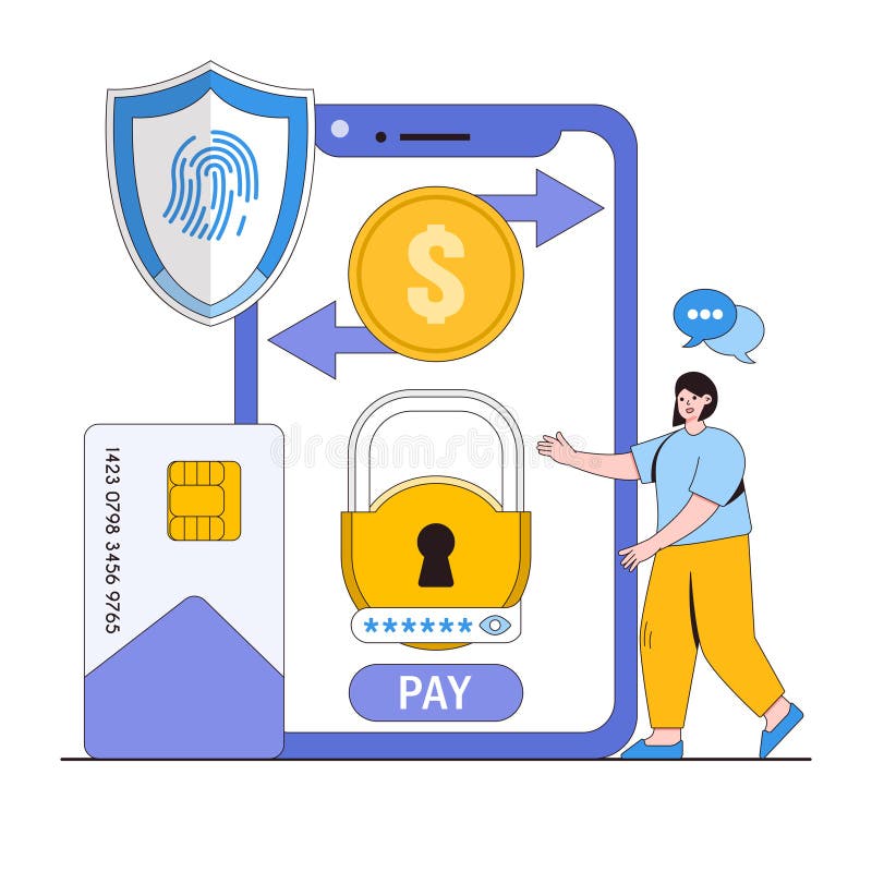 Secure Transaction Encrypted Stock Illustrations – 255 Secure ...