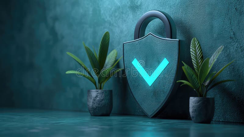 Secure Personal Account Concept: Green Checkmark Shield Symbolizing ...