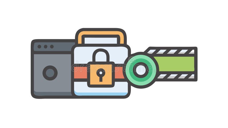 Secure Product Barcode & Camera Verification, Vector Design Generative ...