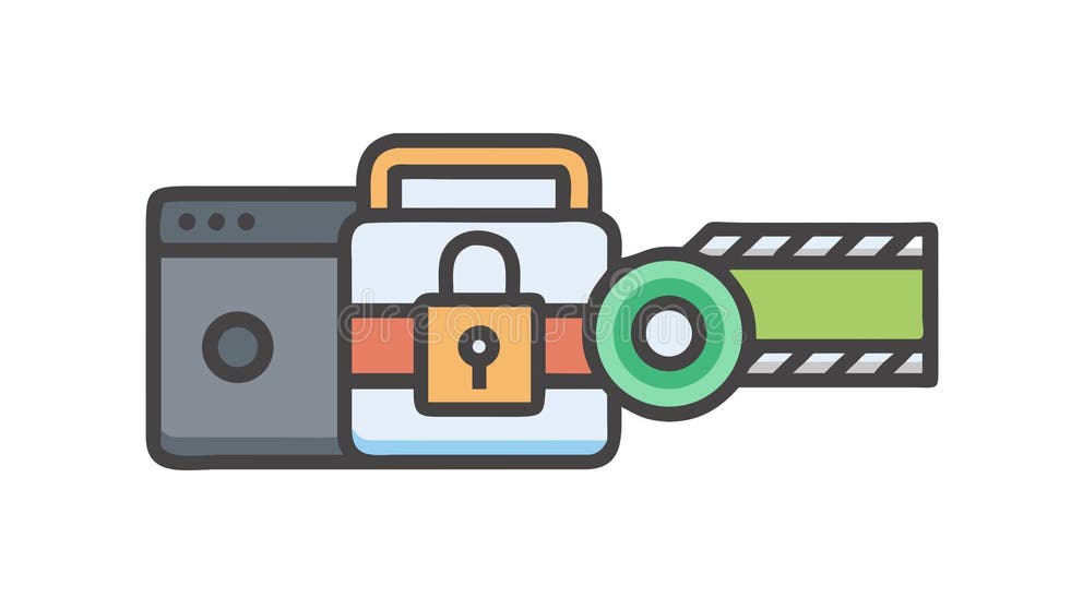 Secure Product Barcode & Camera Verification, Vector Design Generative ...