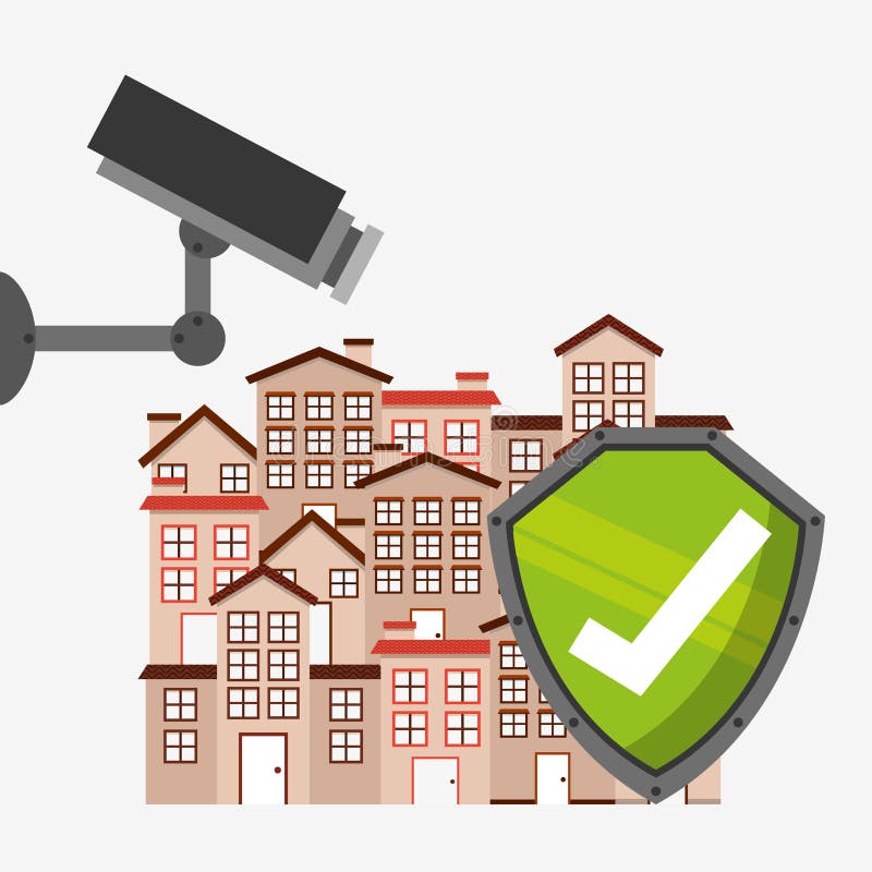 Secure property design stock vector. Illustration of symbol - 61782225