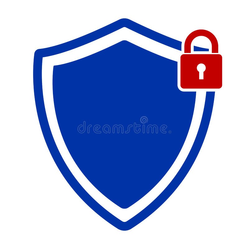 Secure Protection Abstract Logo. Vector Shield Lock Icon Stock Vector ...