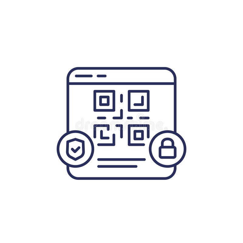 Qr Code Payment Scanning Symbol Isolated with Maze. Vector Illustration ...