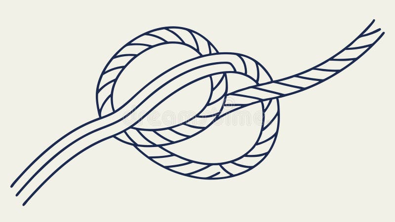 Secure Rope Knot Vector Illustration, Strength, Connection, and ...