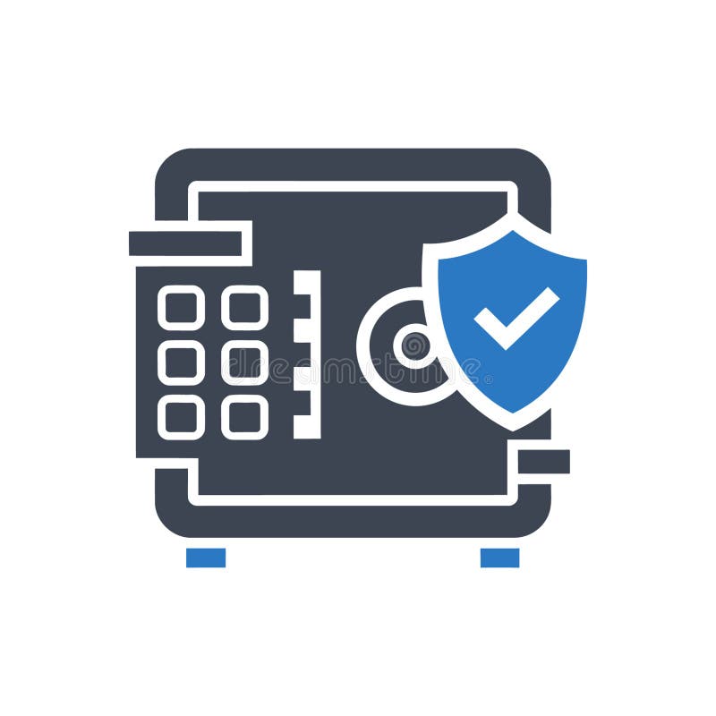Secure Safe Icon stock vector. Illustration of icon - 361728540