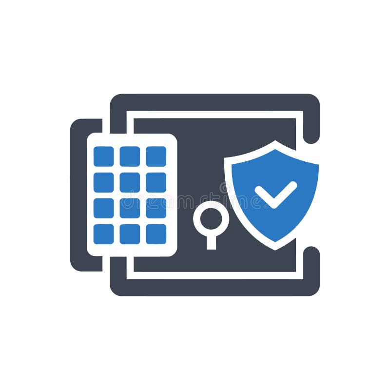Secure Safe Icon stock vector. Illustration of icon - 361728737