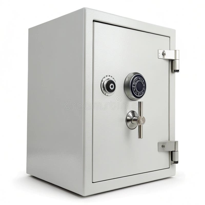 Safe Isolated on White Background Stock Illustration - Illustration of ...