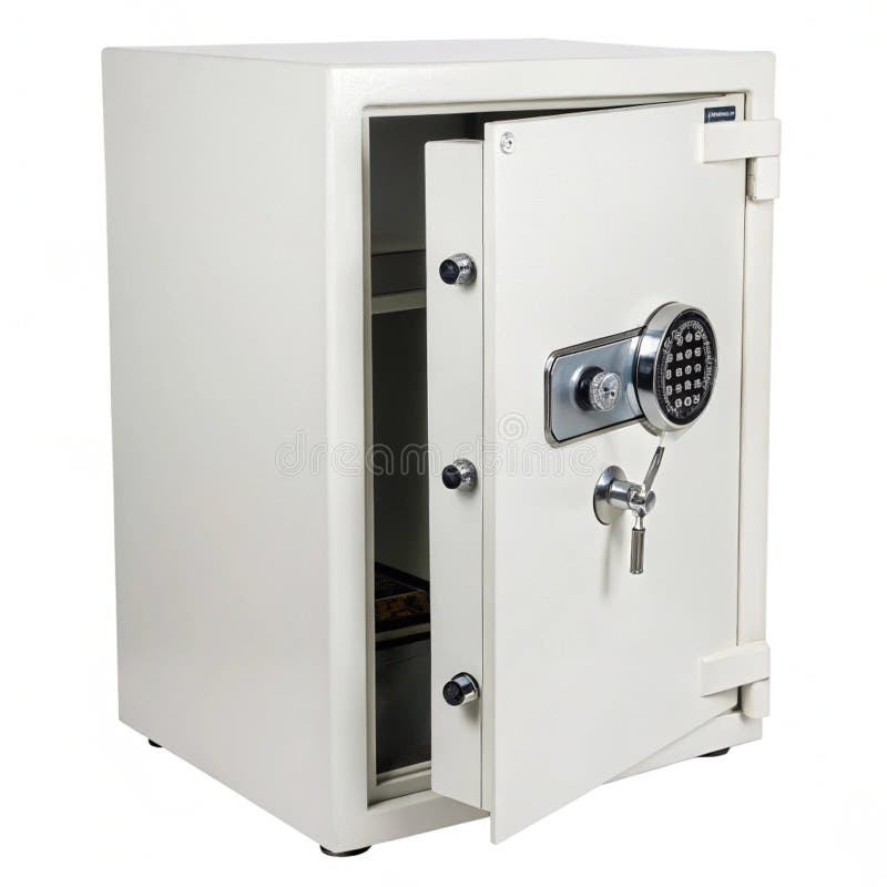 Safe Isolated on White Background Stock Illustration - Illustration of ...