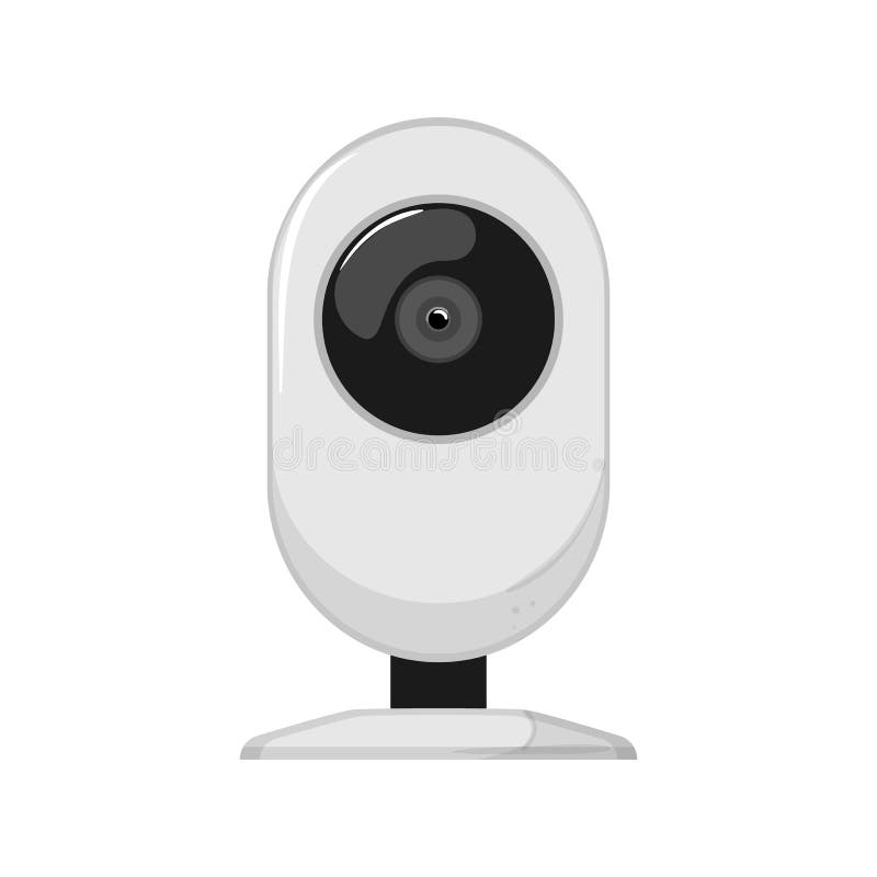 Secure Security Camera Cctv Cartoon Vector Illustration Stock ...