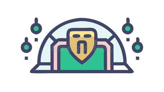 Secure Server Database Shield, Vector Design Generative AI Stock Vector - Illustration of rack ...