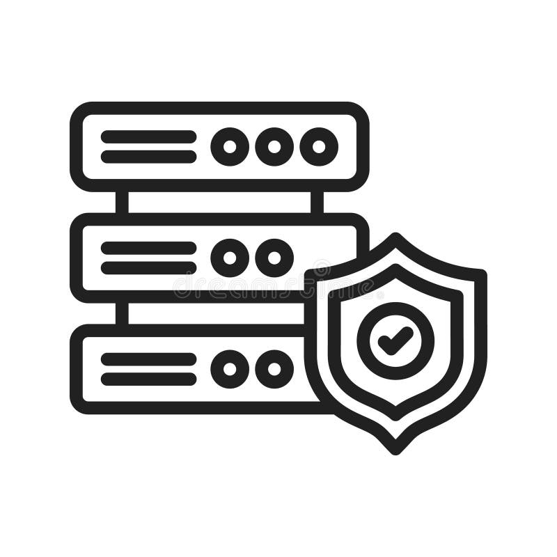 Secure Server Icon Vector Image Suitable For Mobile Apps Web Apps And 9968
