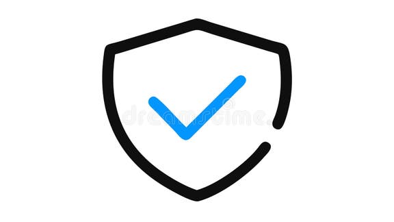 Secure Shield with Checkmark Vector Icon Safety Verified, Vector Design ...