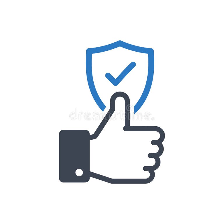 Secure Shield Like Icon stock vector. Illustration of checkmark - 361728229