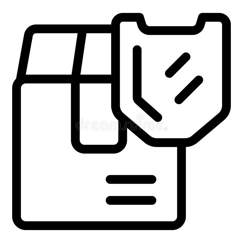 Secure Shipping Icon Representing Package Protection and Delivery ...