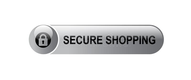 Secure shopping stock illustration. Illustration of encrypted - 151850589