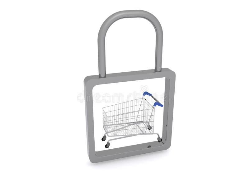 Secure shopping stock photo. Image of icon, online, secure - 56197666