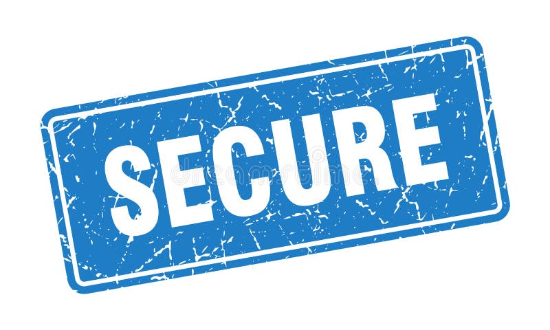Secure Sign. Secure Grunge Stamp Stock Vector - Illustration of vector ...