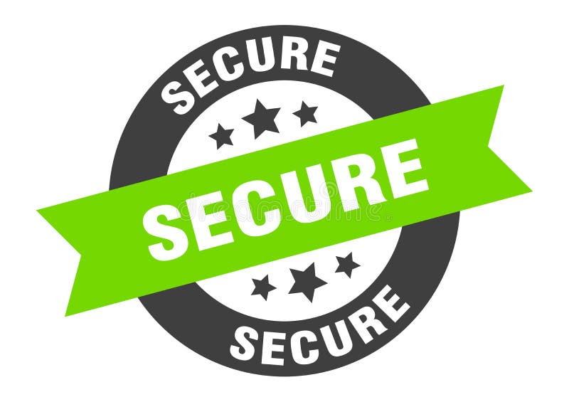 Secure sign stock vector. Illustration of secure, button - 160381159