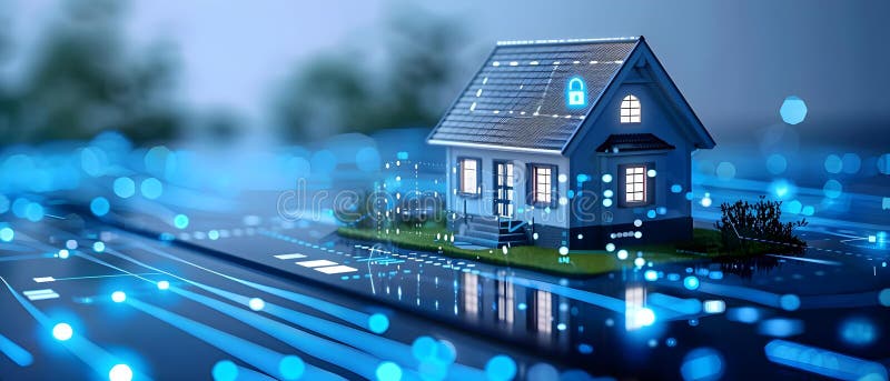 Secure Smart Home Hub: Minimalist & Modern Protection. Concept Smart ...