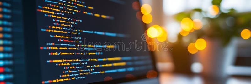 Secure Software Development Code And Programming On Computer Screen In 9644