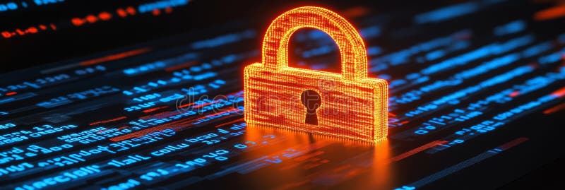 Secure Software Development Luminous Padlock Icon on Computer Code for ... Secure Software Development Luminous Padlock Icon on Computer Code for ...