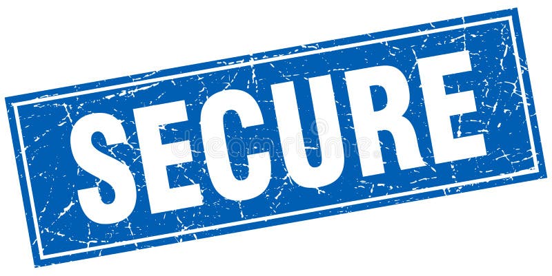 Secure stamp stock vector. Illustration of label, textured - 125010913