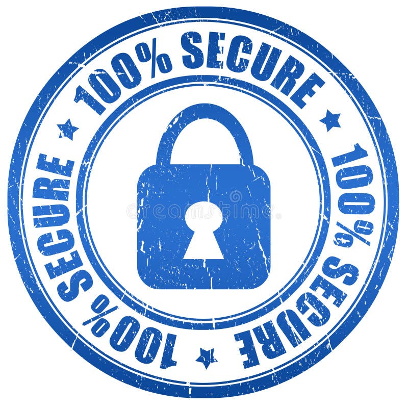 Secure stamp stock illustration. Illustration of grunge - 18972709