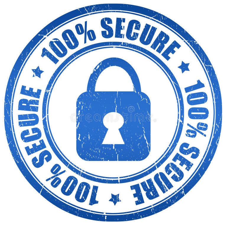 Secure stamp stock illustration. Illustration of grunge - 18972709