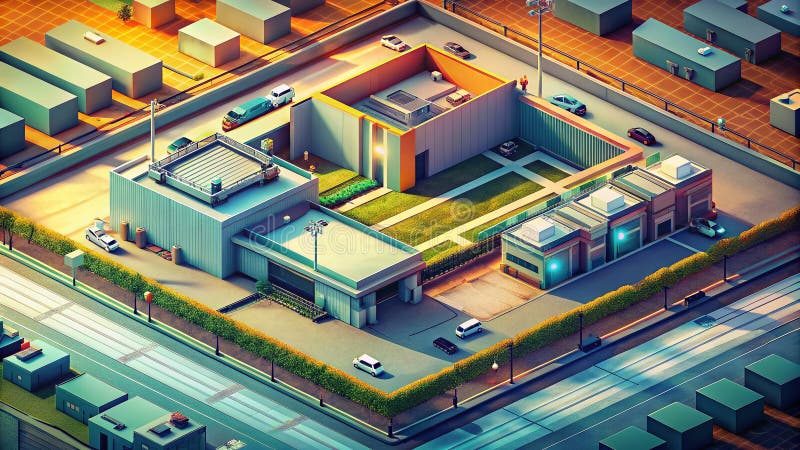 Secure Stamp Manufacturing Facility an Aerial Perspective of a ...