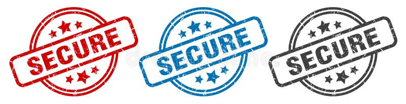 Secure stamp stock illustration. Illustration of grunge - 18972709