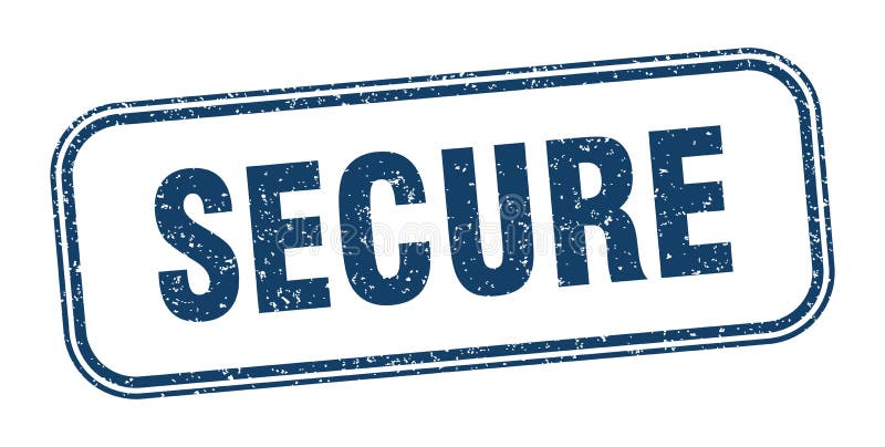 Secure sign stock vector. Illustration of seal, banner - 160383361