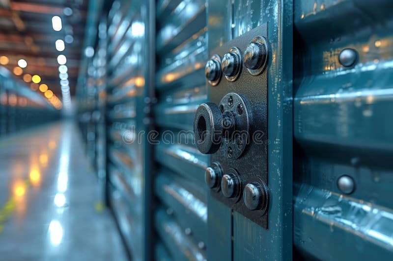 Secure Storage Container with Roller Shutters and Heavy Duty Metal Lock ...