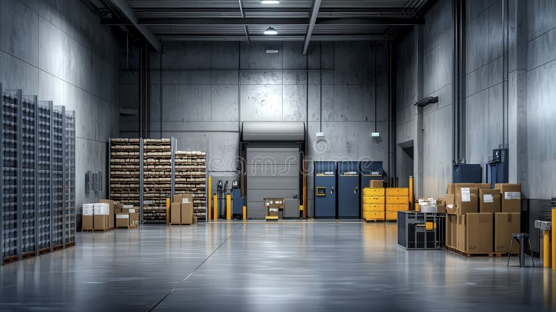Secure Storage Facility Overview Industrial Warehouse High-security ...