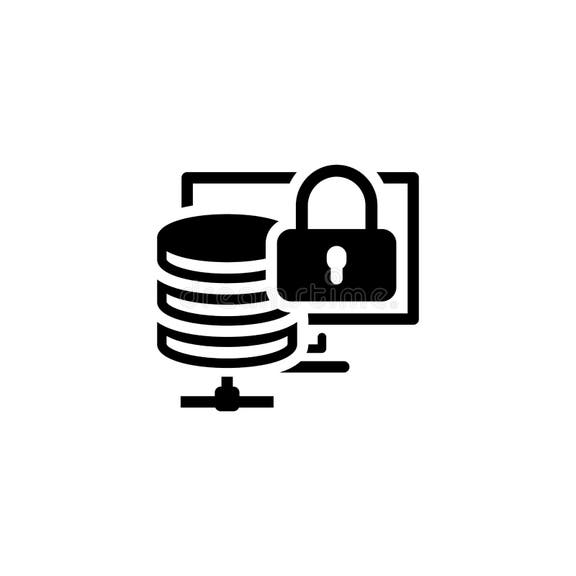 Secure Storage Icon. Flat Design Stock Illustration - Illustration of ...