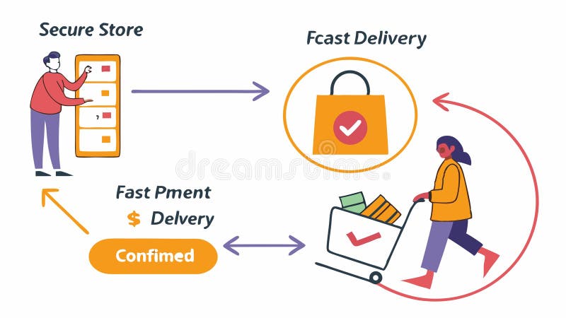 Secure Store and Delivery Flow, E-commerce Purchase and Fulfillment ...