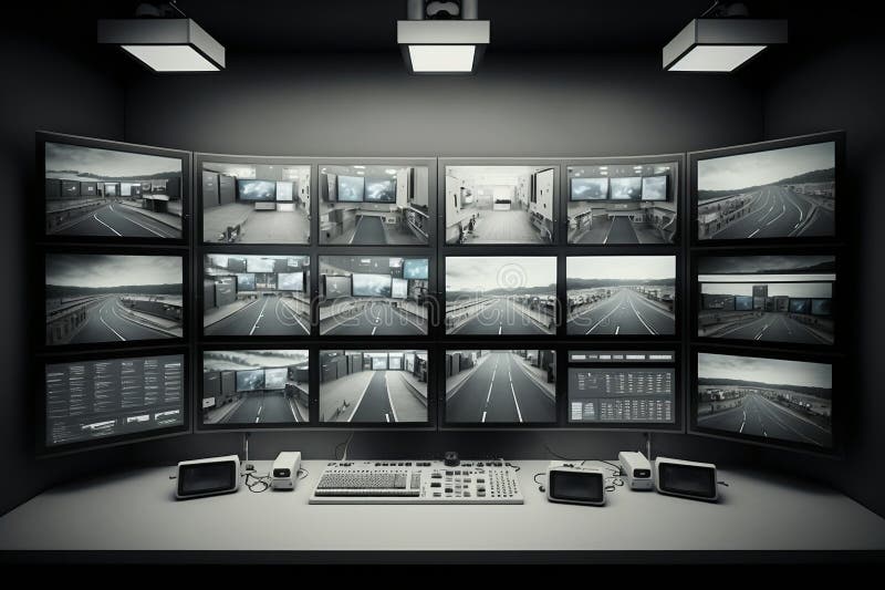 Secure Surveillance: CCTV Room Monitoring Multiple Camera Feeds. AI ... Secure Surveillance: CCTV Room Monitoring Multiple Camera Feeds. AI ...