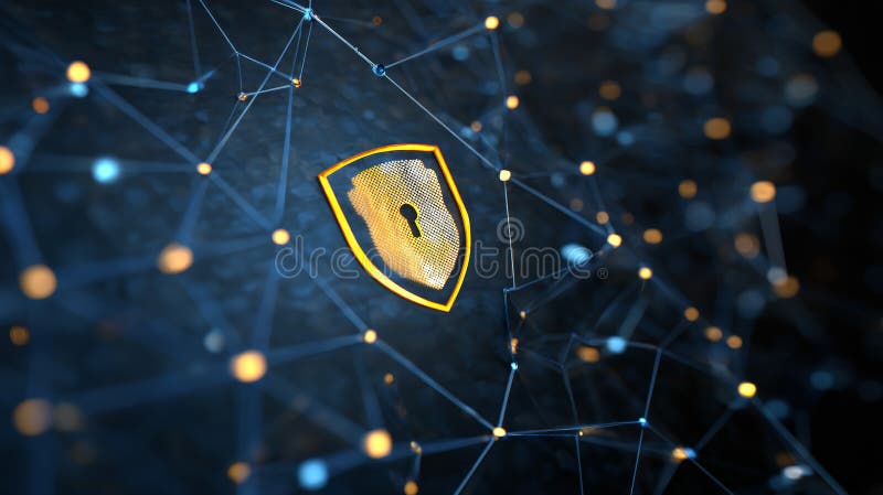 Secure Token: Bright Defense in a Digital World. Generative AI Stock ...