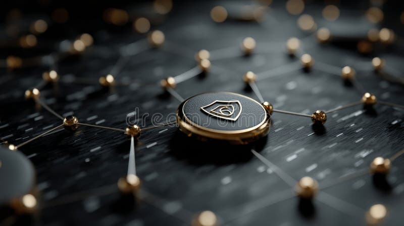 Secure Token: Bright Defense in a Digital World. Generative AI Stock ...