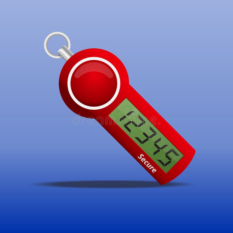 Secure token. stock illustration. Illustration of computer - 157435203