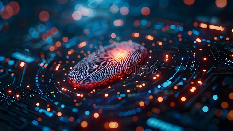 Secure Tomorrow: Biometric Authentication. Concept Cybersecurity ...