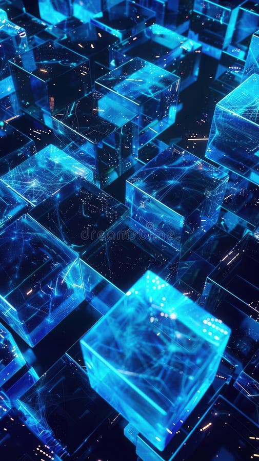 Secure and Transparent. Blockchain Technology Concept Stock Photo ...