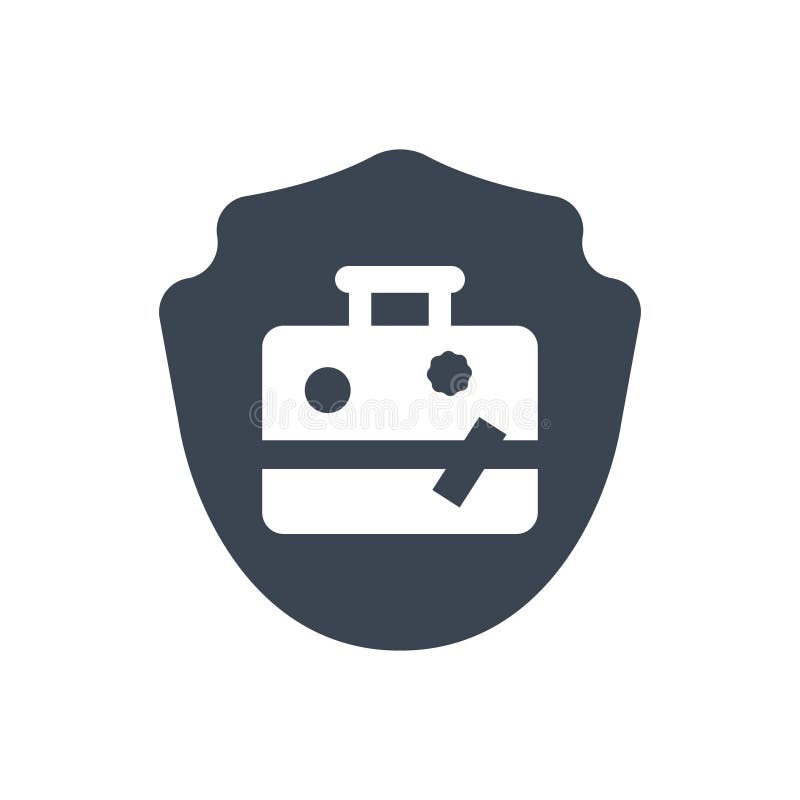 Secure travel icon stock vector. Illustration of secure - 254772333
