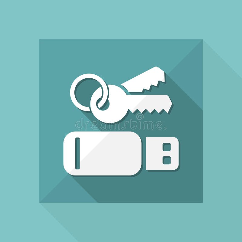 Secure Usb - Flat Minimal Icon Stock Vector - Illustration of mobile ...
