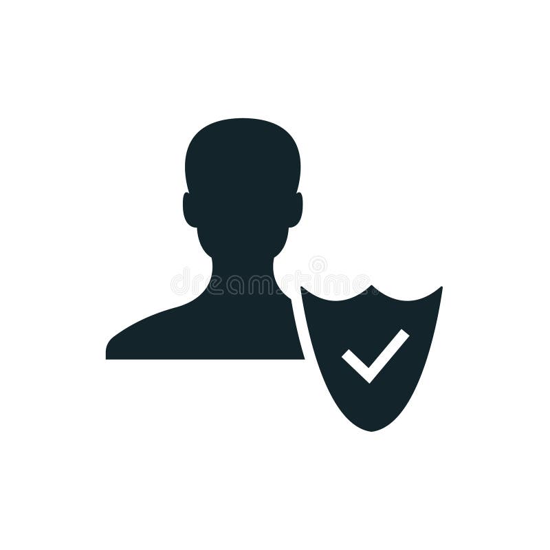 Secure User Account with Check Mark Shield Providing Identity ...