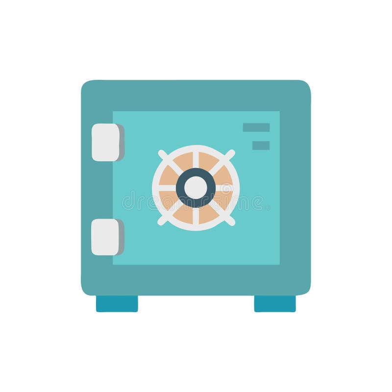 Secure Vault Icon for Safety Stock Illustration - Illustration of ...
