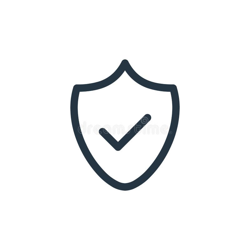 Secure Vector Icon. Secure Editable Stroke. Secure Linear Symbol for ...
