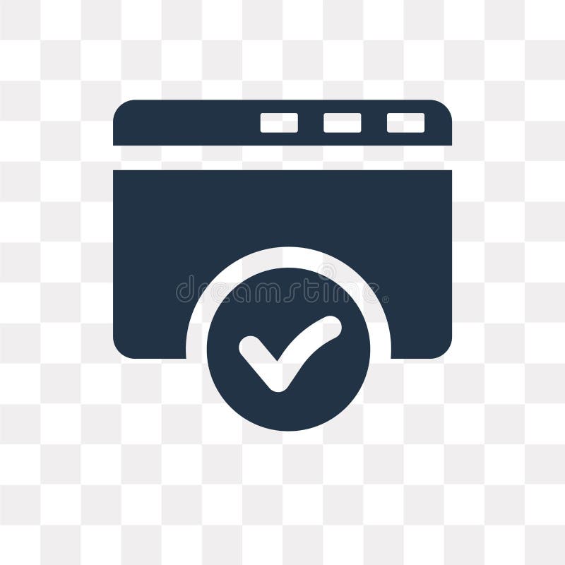 Secure Vector Icon Isolated on Transparent Background, Secure T Stock ...