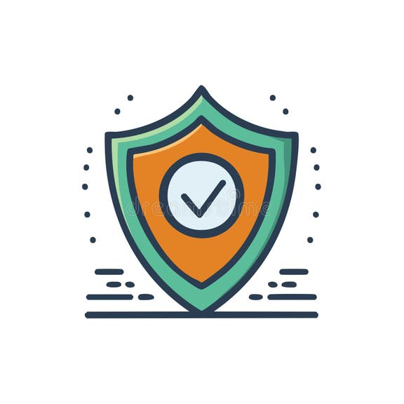 Secure and Verified Shield Icon with Checkmark for Digital Protection ...